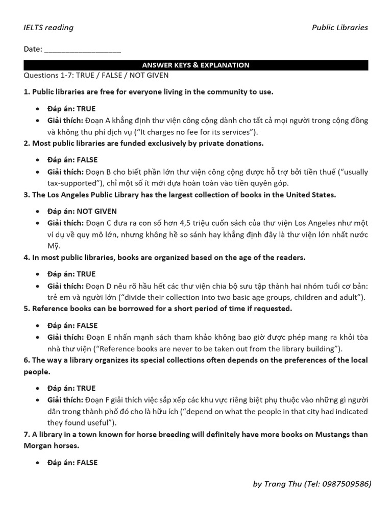 [AK] Passage 2 - Public Libraries | PDF