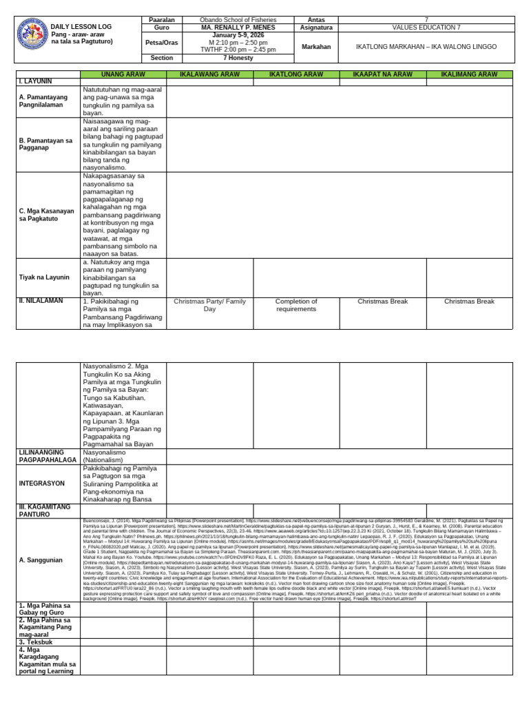 Gmrc 7_le_3rd Quarter Lesson 6 Week 7 25-26 | PDF