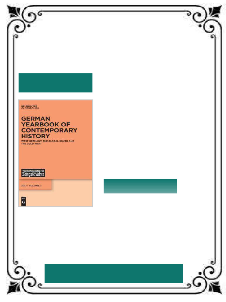 West Germany the Global South and the Cold War Agnes Bresselau Von ...