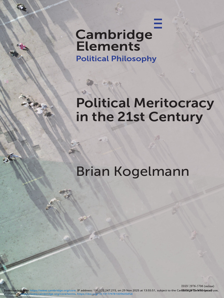 political-meritocracy-in-the-21st-century | PDF | Meritocracy ...