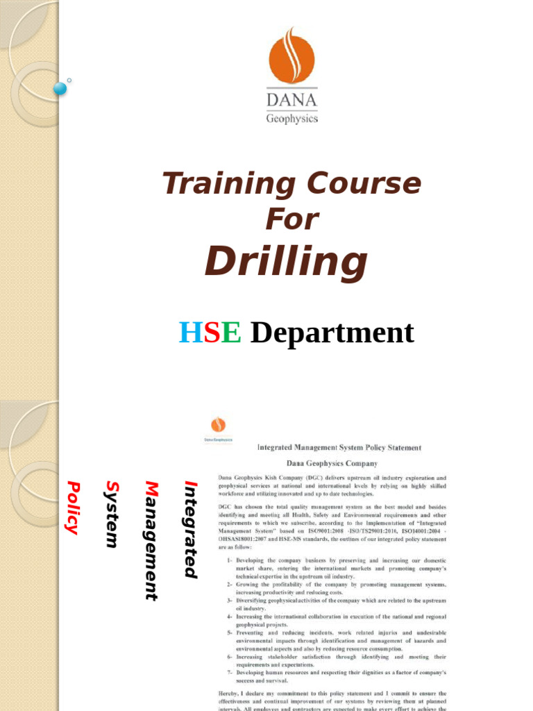 Drilling HSE Fire Safety Training Guide | PDF | First Aid | Drill