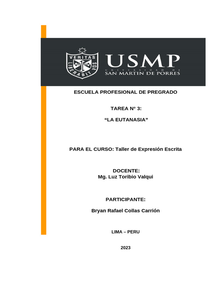 Tarea 3 USMP-BRYAN | PDF | Muerte | Medicina