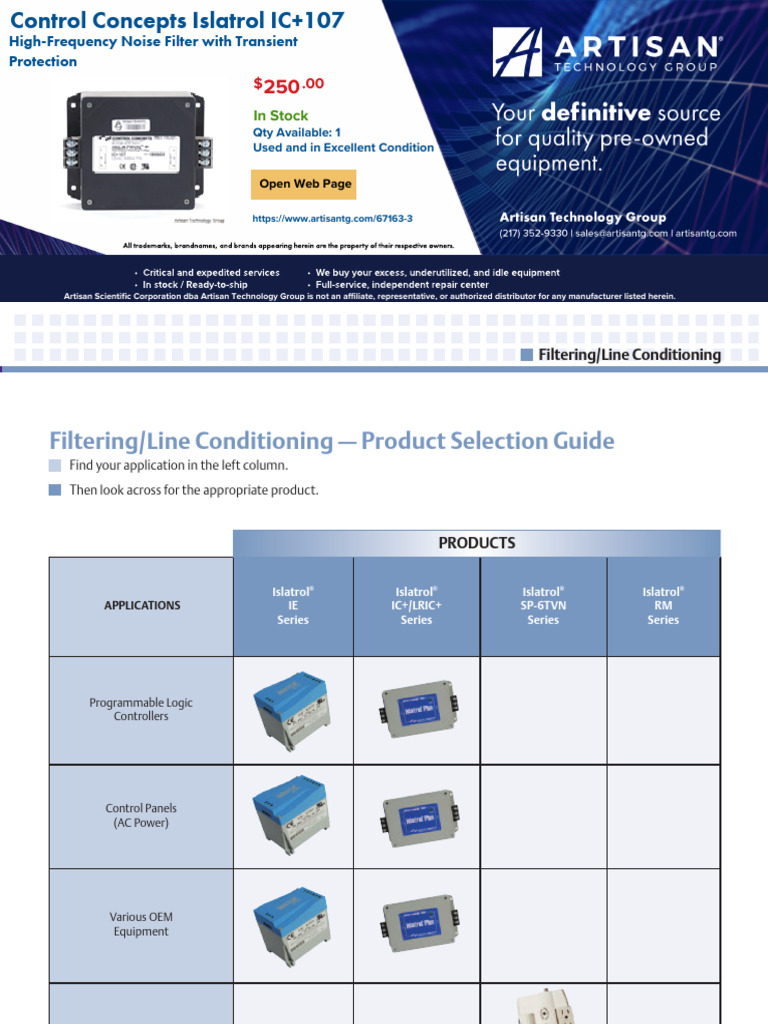 Info Control Concepts Islatrol Plus LRIC Plus Datasheet | PDF ...
