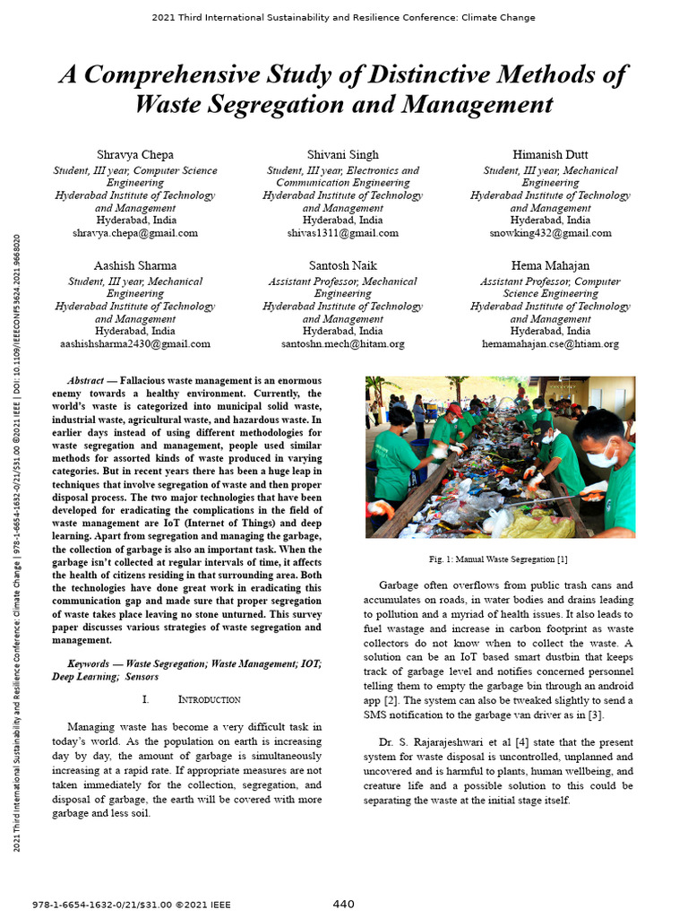 Innovative Waste Segregation Techniques | PDF | Waste Management | Waste