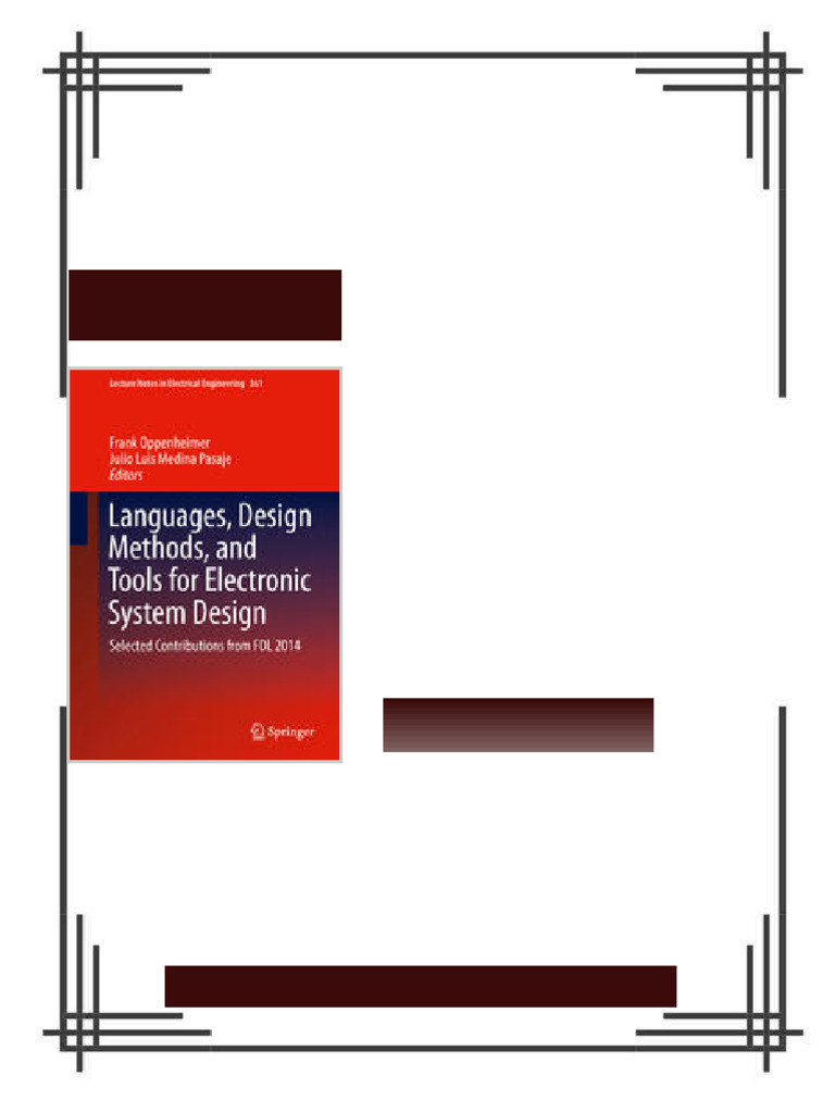 Languages Design Methods and Tools for Electronic System Design ...