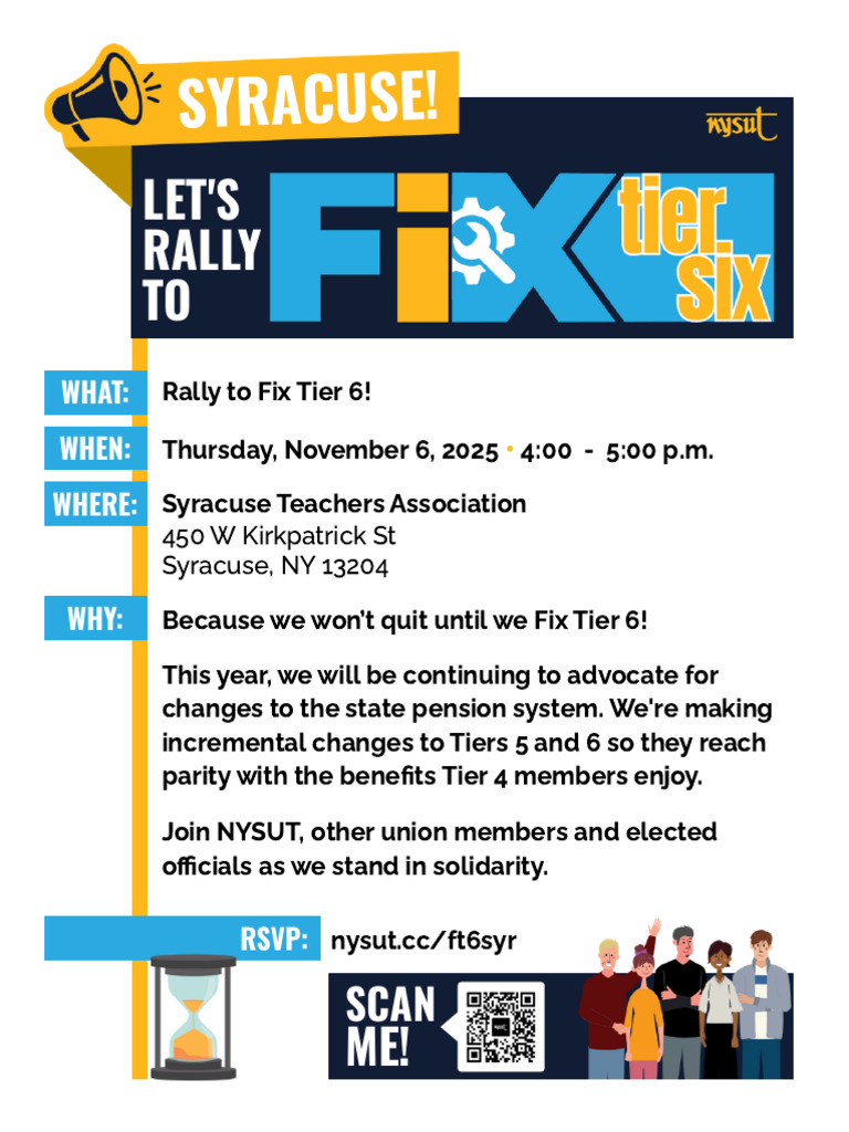 Syracuse Rally to Fix Tier 6 11 6 Flyer | PDF