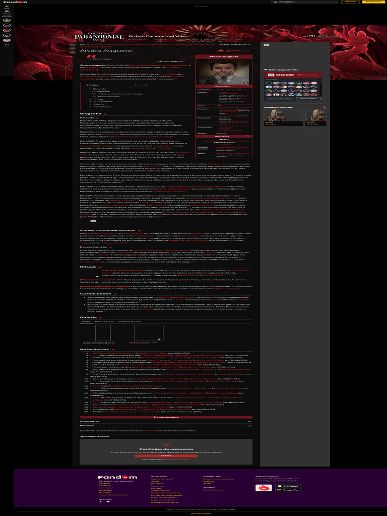 Álvaro Augusto (Ordem Paranormal) | PDF | YouTube