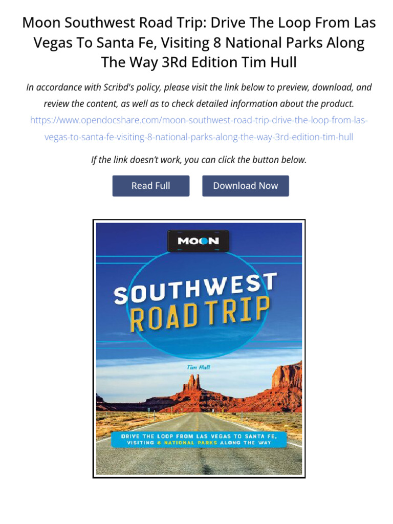 Moon Southwest Road Trip: Drive the Loop from Las Vegas to Santa Fe ...
