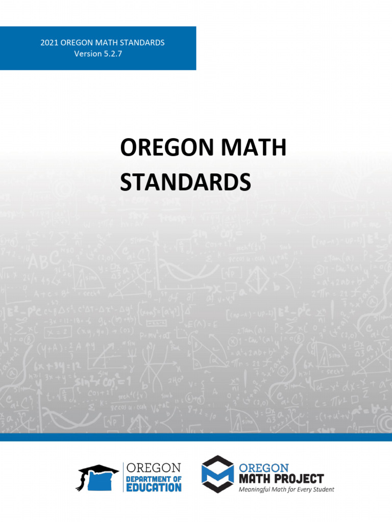 Oregon Grade 2 Math Standards 2021 | PDF | Mathematics | Arithmetic