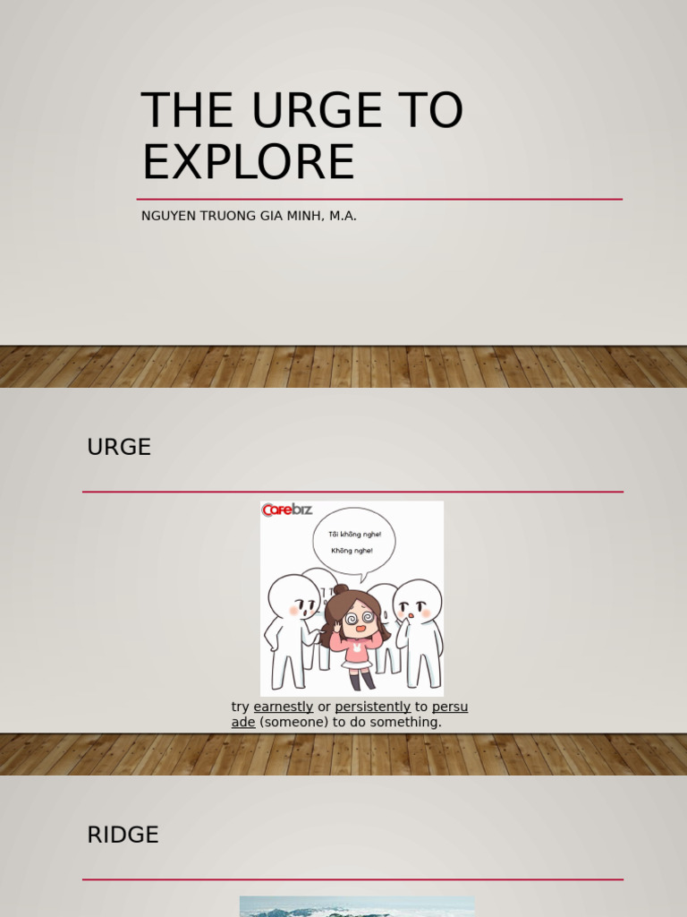 The Urge to Explore | PDF