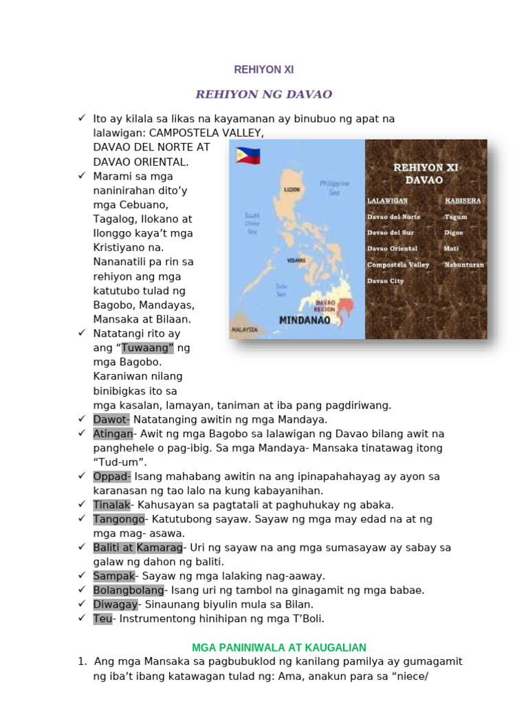 Rehiyon Xi - Word | PDF