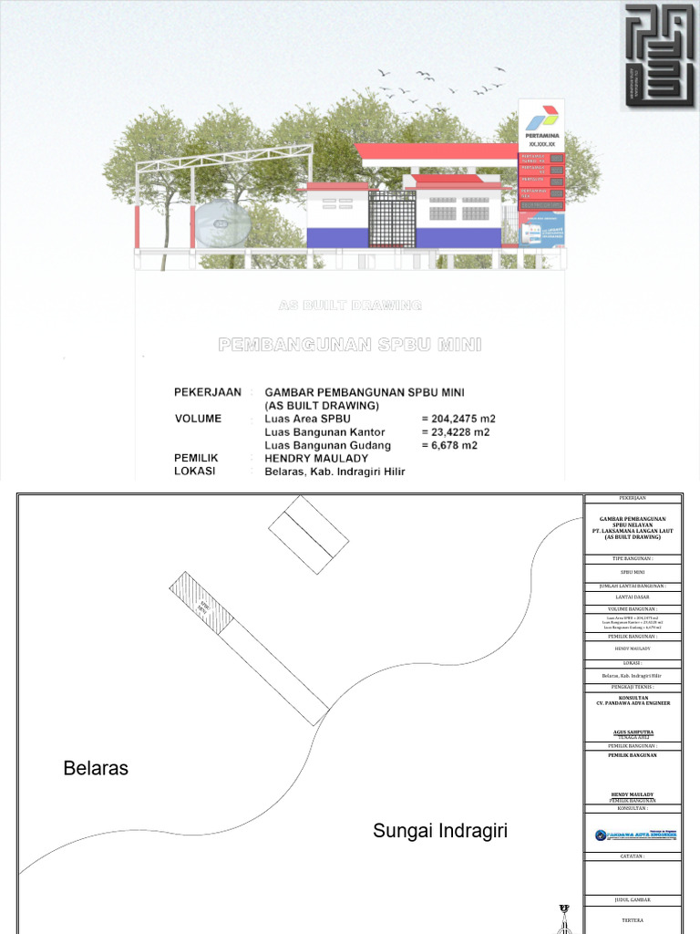 Gambar Pembangunan SPBU Mini Belaras | PDF