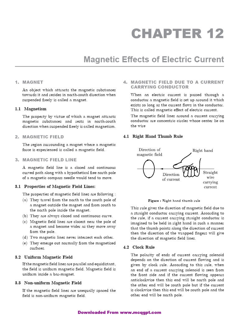 Magnetism | PDF | Magnetic Field | Alternating Current