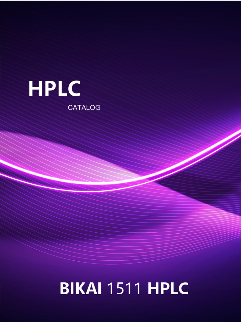 BIKAI HPLC Products Catalog Overview | PDF | High Performance Liquid ...
