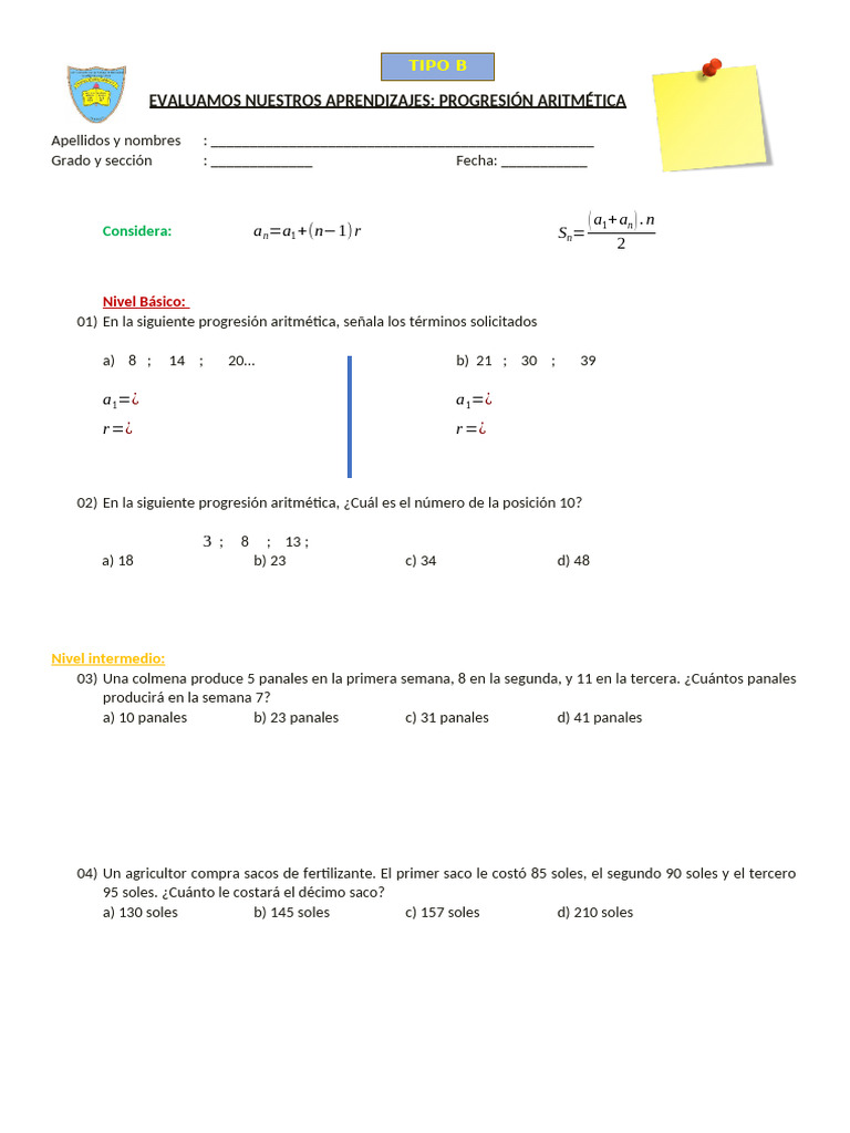 Eval. Comp. Regularidad II Unidad Tipo B | PDF