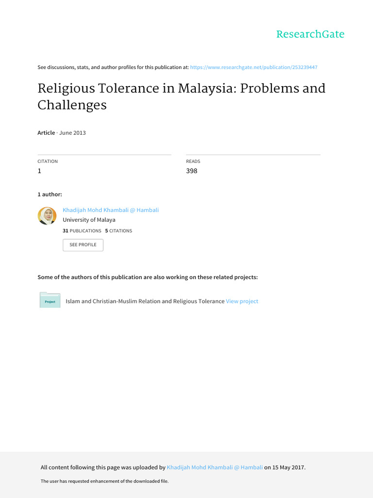 Ijit Religious Tolerance | PDF | Toleration | God