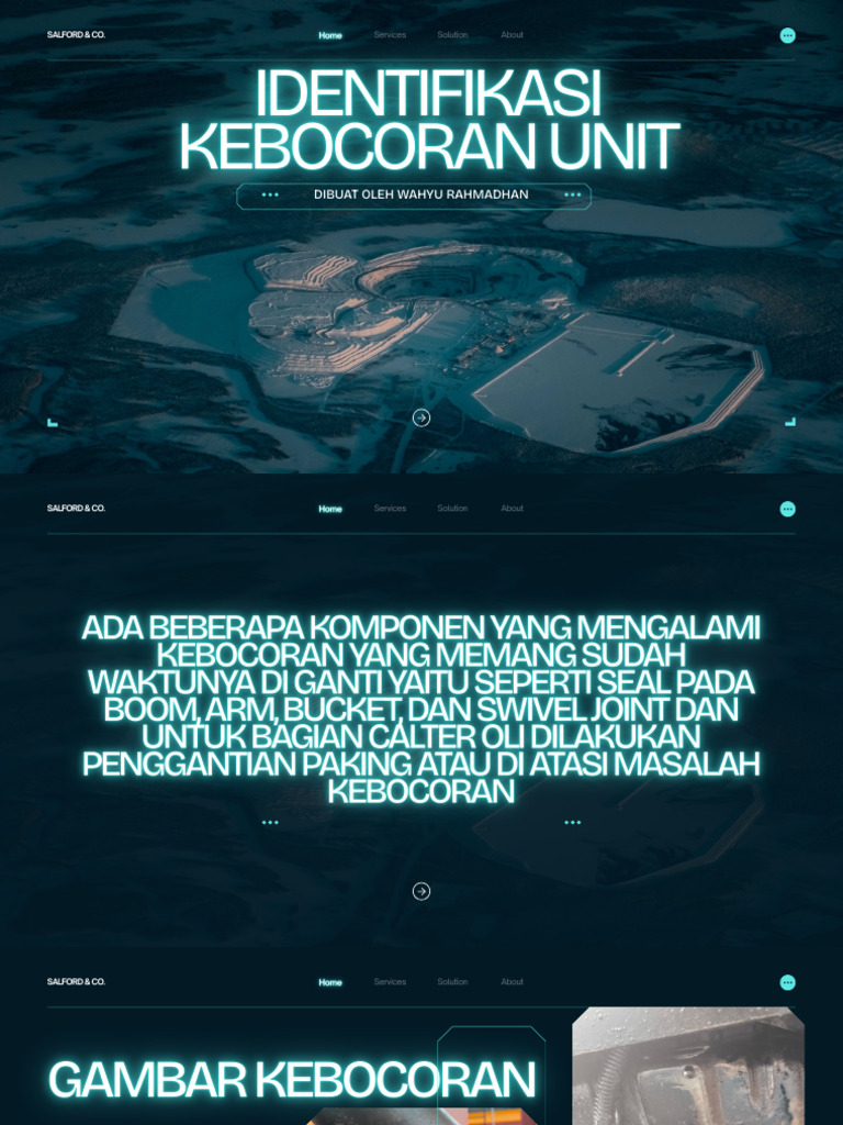 Blue and White Modern Futuristic the Mining Industry Presentation ...