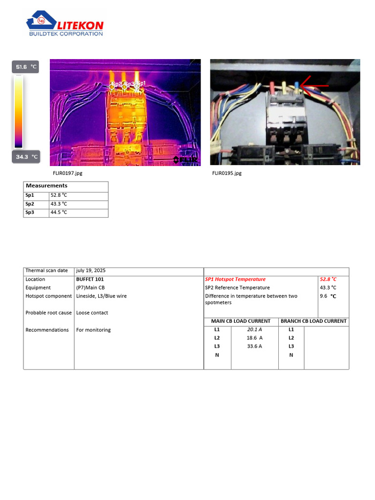 Thermal Scan Report: Hotspot Analysis | PDF