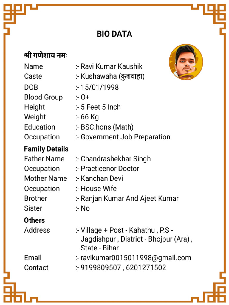 Biodata_3 | PDF