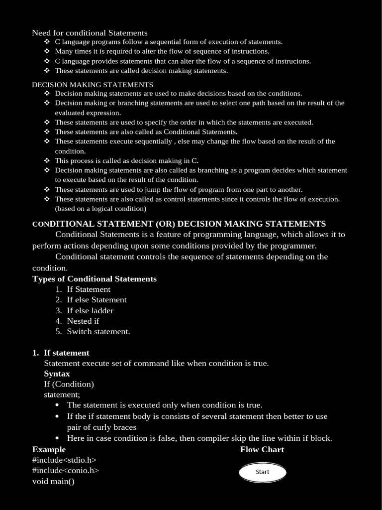 Conditional Statements | PDF | Control Flow | Computing