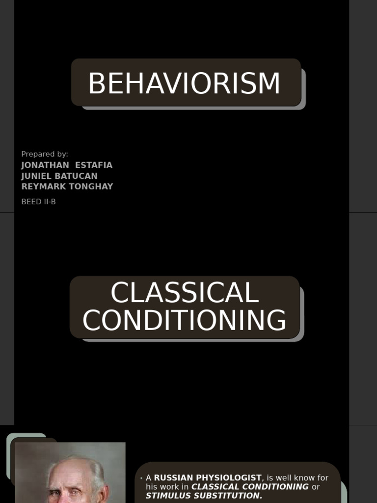 Pavlov Classical Conditioning | PDF | Classical Conditioning ...
