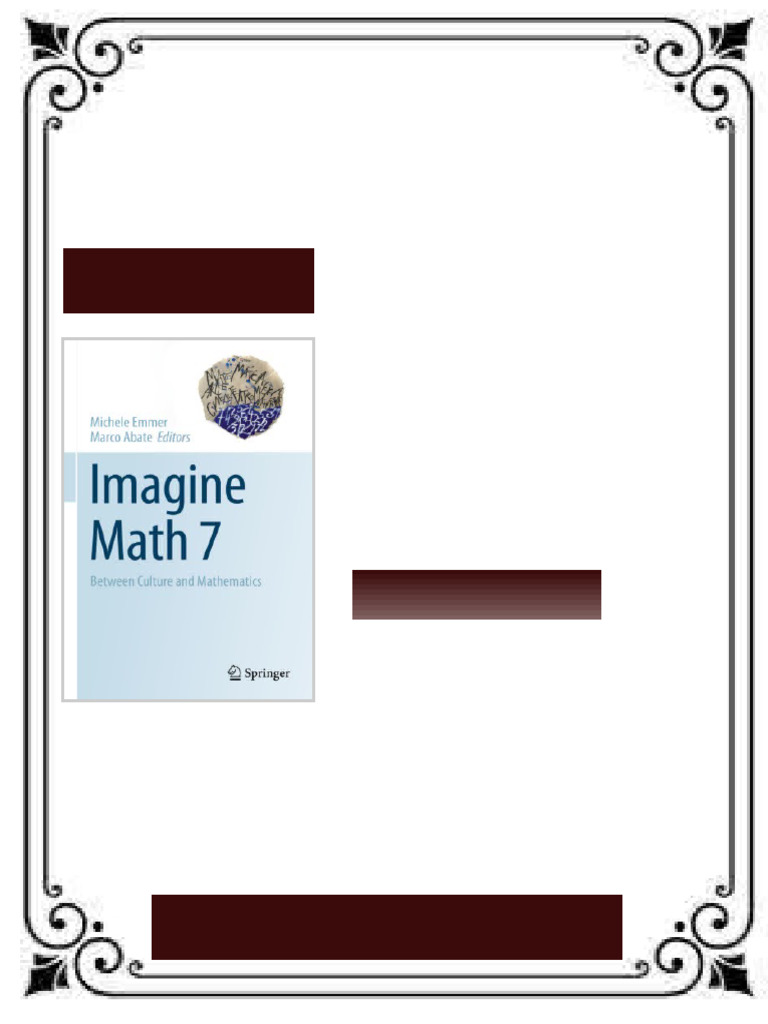 Imagine Math 7 Between Culture and Mathematics Michele Emmer eBook ...