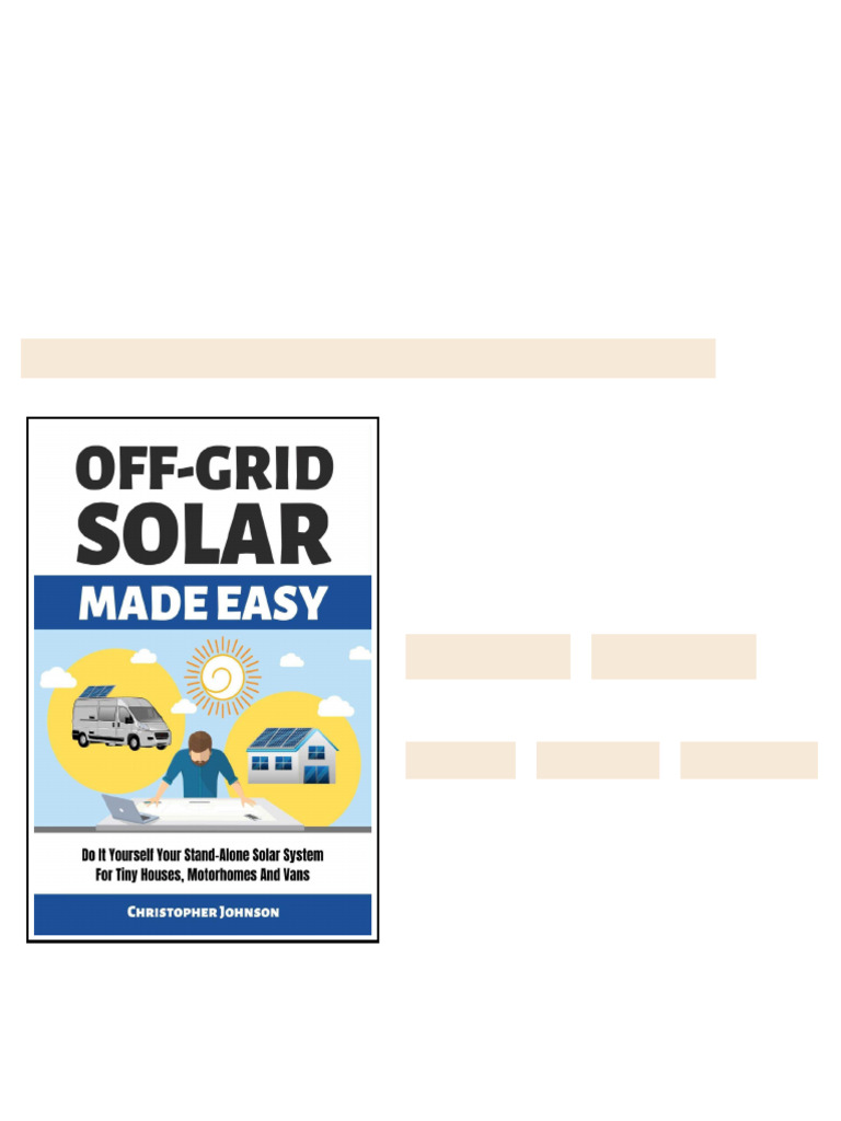 OFF GRID SOLAR MADE EASY Do It Yourself Your Stand Alone Solarstem ...