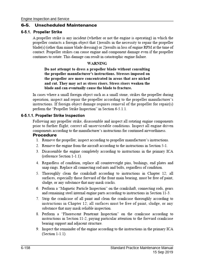6-5. Unscheduled Maintenance | PDF | Vehicle Parts | Engine Technology