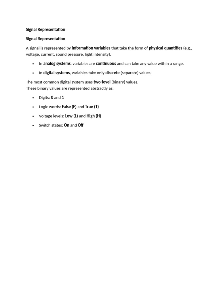 Understanding Signal Representation | PDF