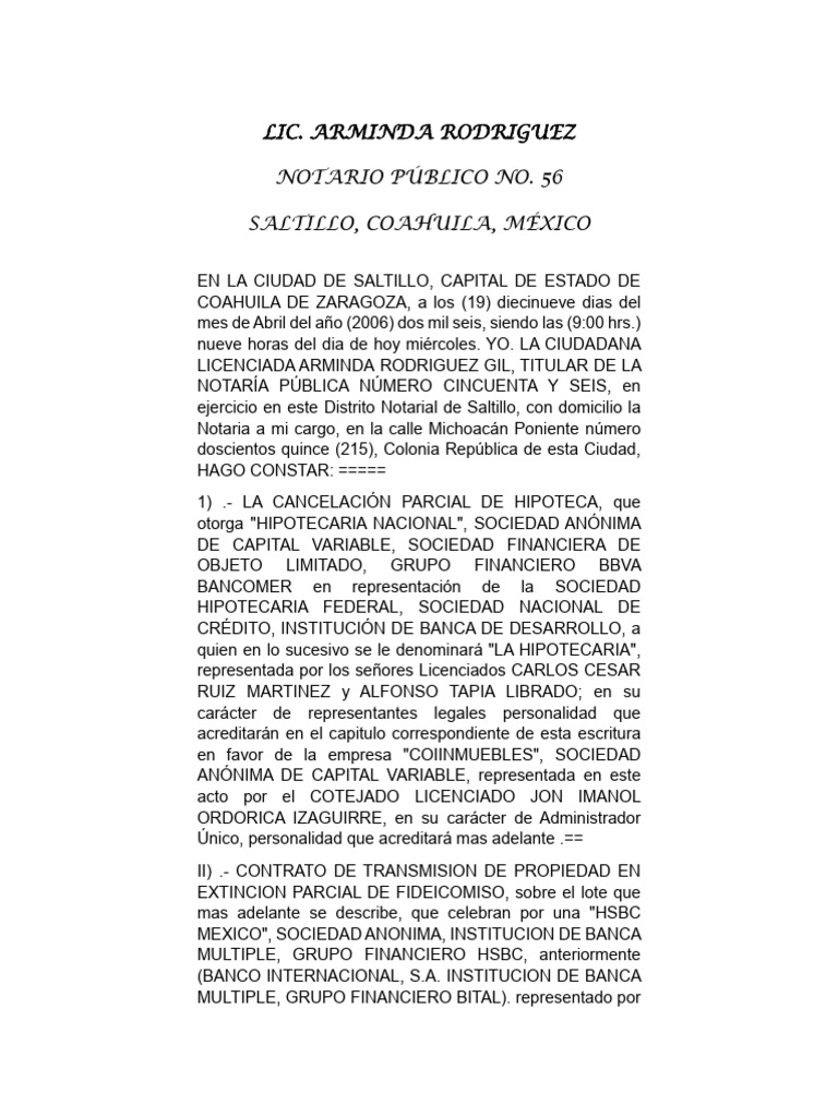 Escritura Casa Alamo | PDF | Ley común | Derecho Civil (Common Law)