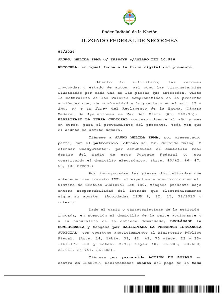 fallo (4) | PDF | Mandato | Sentencia (ley)