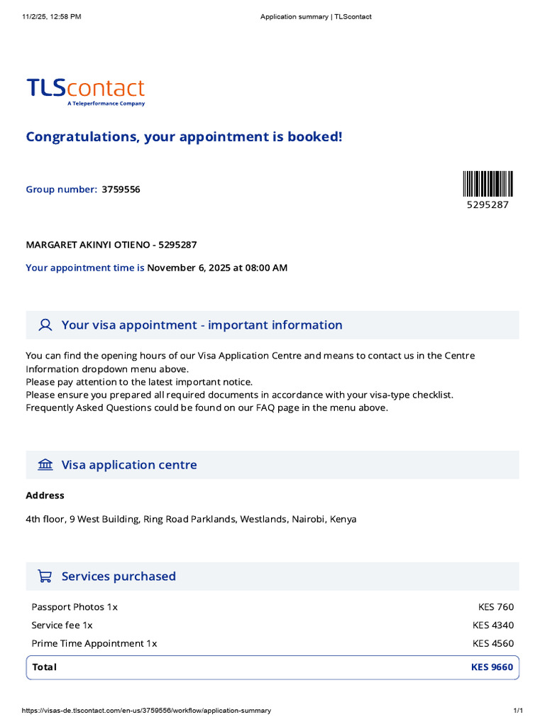 Application Summary _ TLScontact | PDF