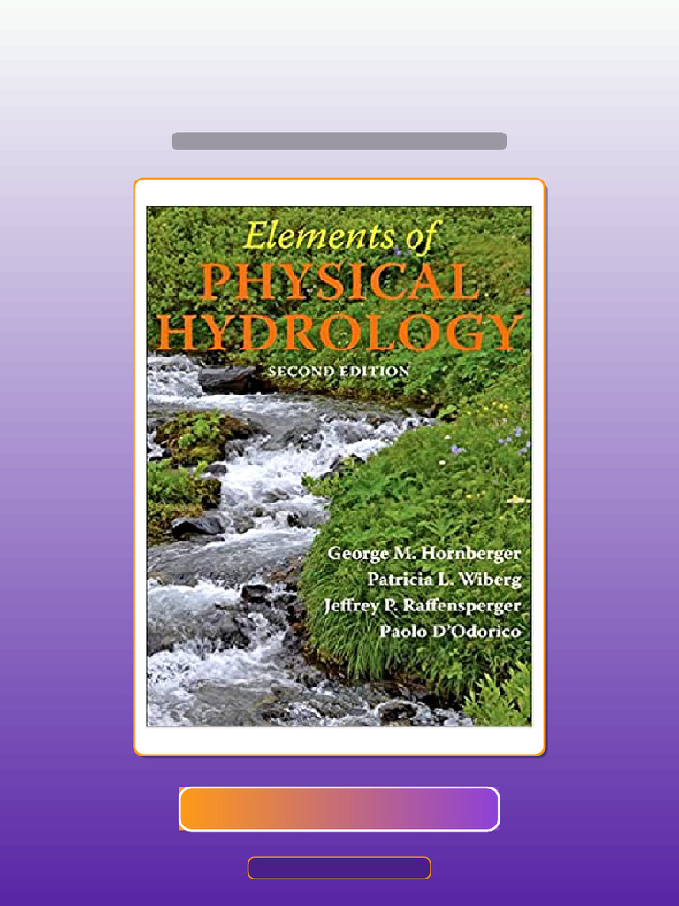 Test Bank for Elements of Physical Hydrology by George M Hornberger ...