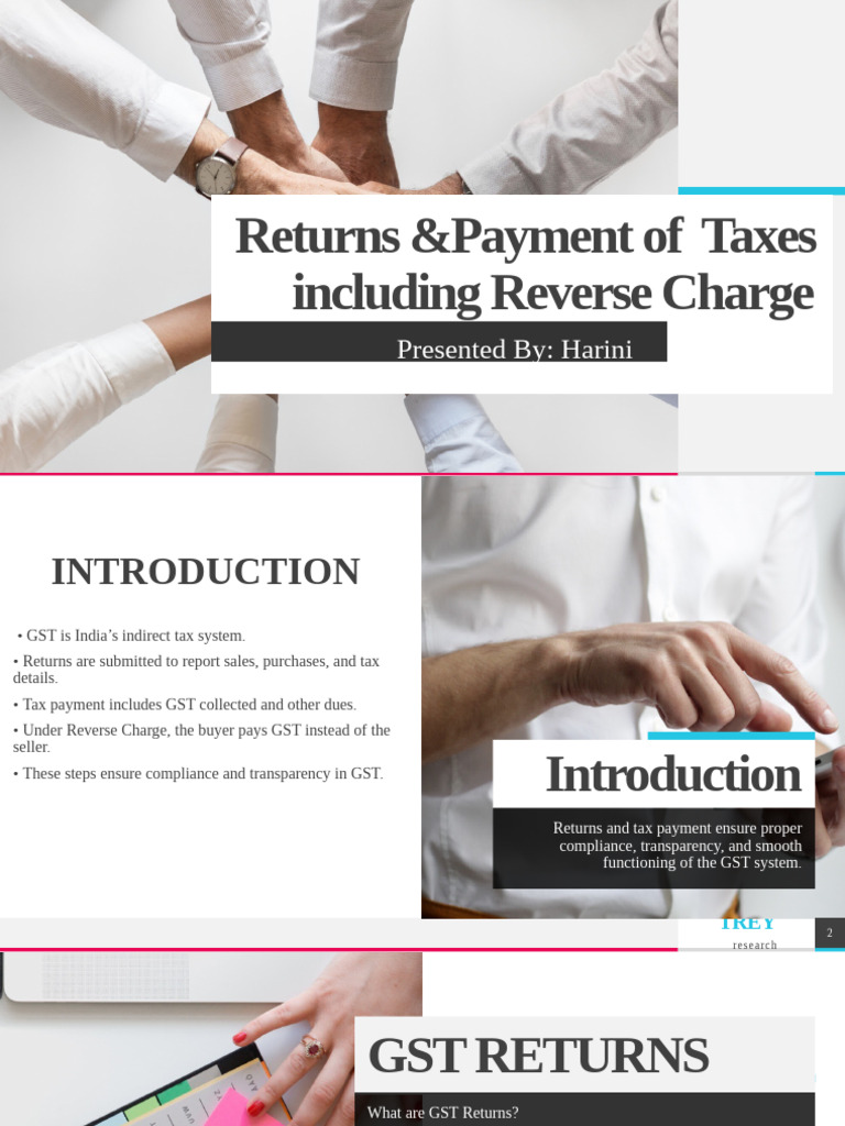 Returns &Payment of Taxes Including Reverse Charge | PDF | Taxes | Payments