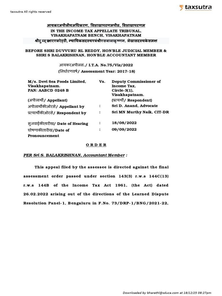 Income Tax Appeal on Notional Interest | PDF | Business | Income