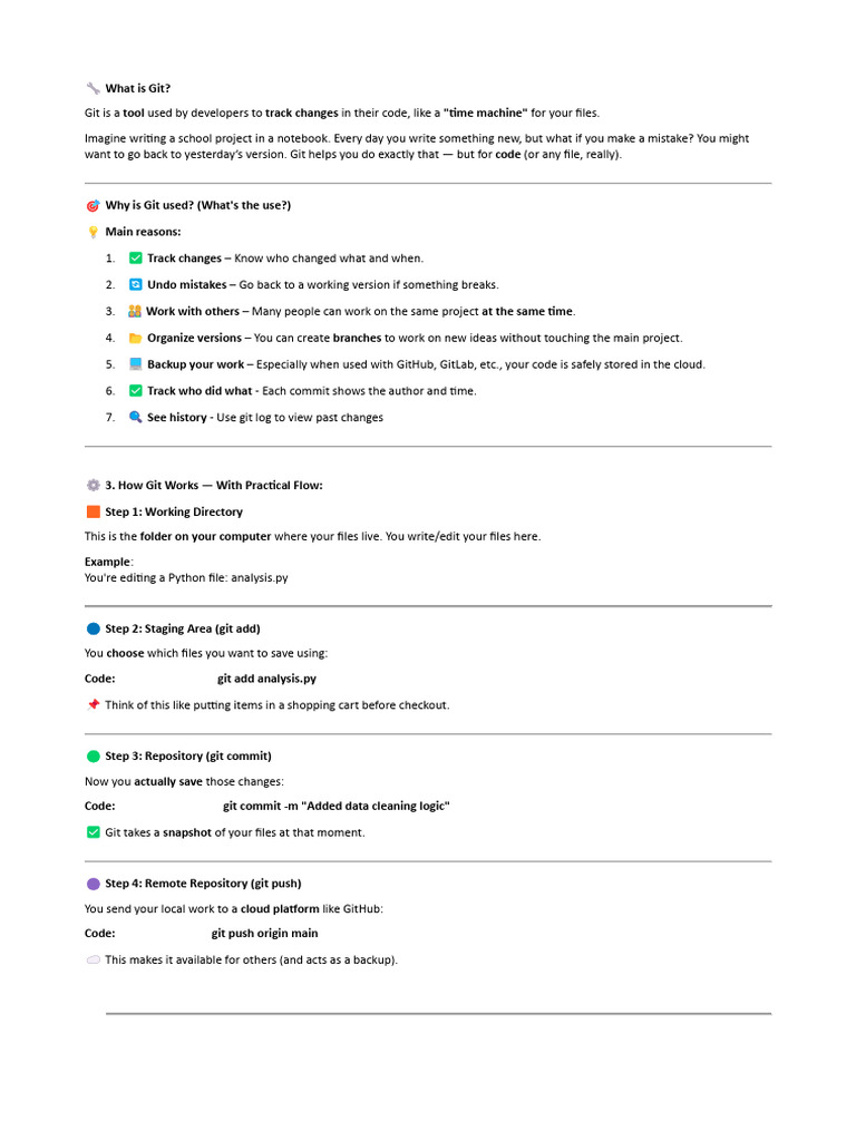 Understanding Git: Version Control Basics | PDF | Information ...