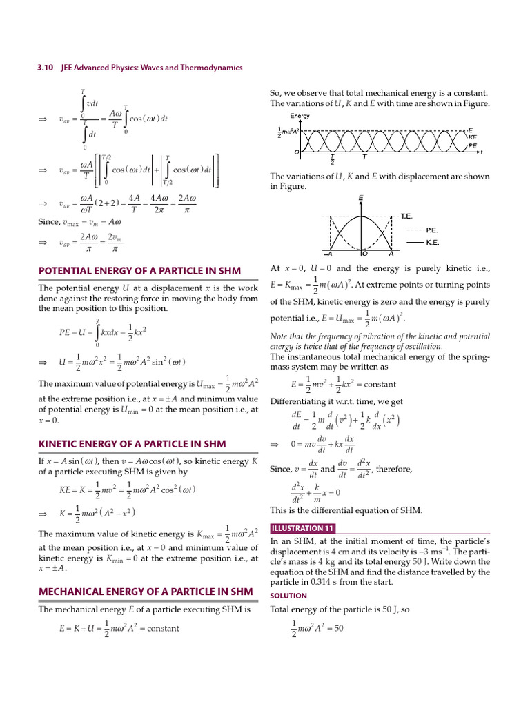 Jee Advance Question 2009 Mentor | PDF | Oscillation | Kinetic Energy
