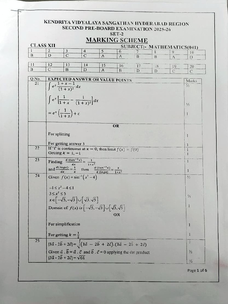 Xii Maths Ms Hyd Ro Pb2 Set2 | PDF