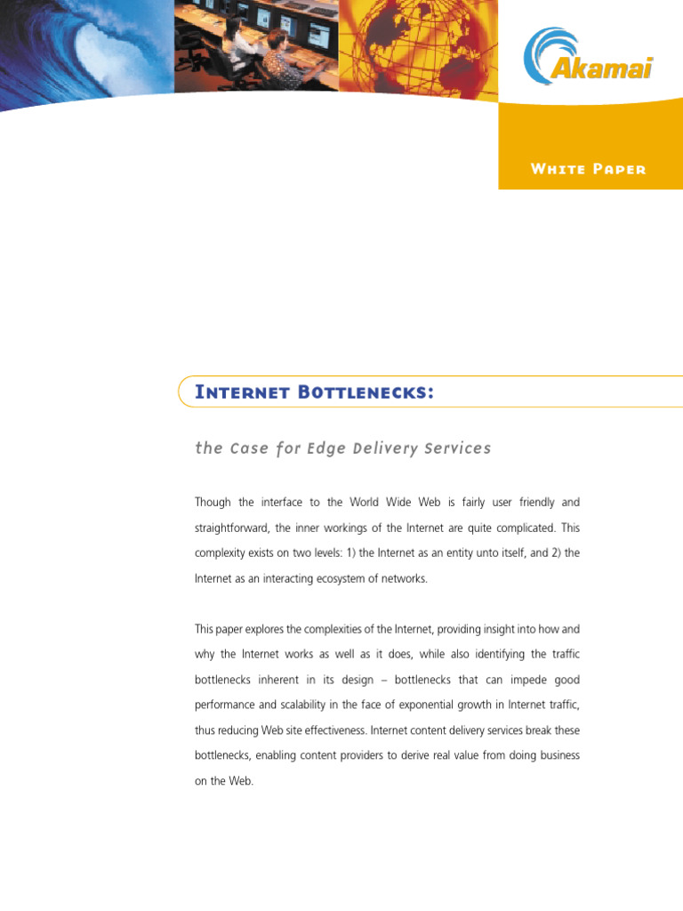 Bottleneck Whitepaper | PDF | Computer Network | Router (Computing)