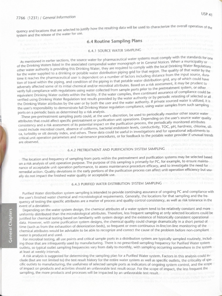 General Chapters USP | PDF