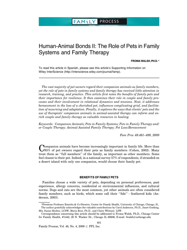 (42) Human-Animal Bonds II | PDF | Psychotherapy | Grief