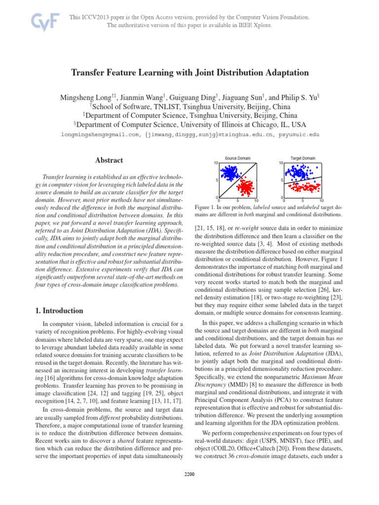 Long Transfer Feature Learning 2013 ICCV Paper | PDF | Matrix ...
