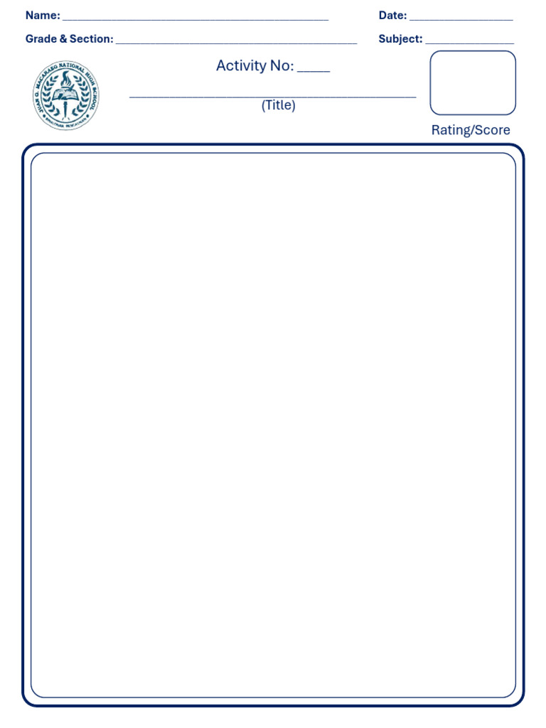 Activity Sheets Final | PDF