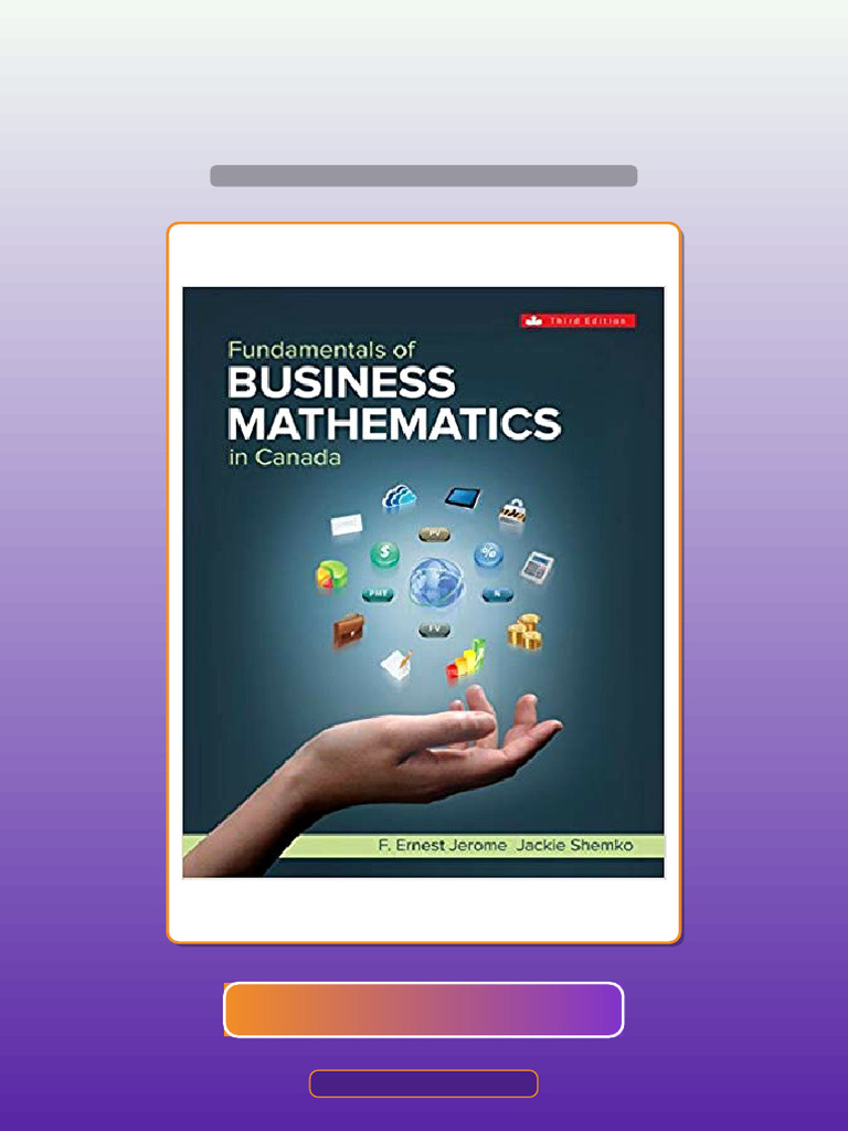 Fundamentals of Business Mathmatics in Canada 3rd Canadian Edition by F ...