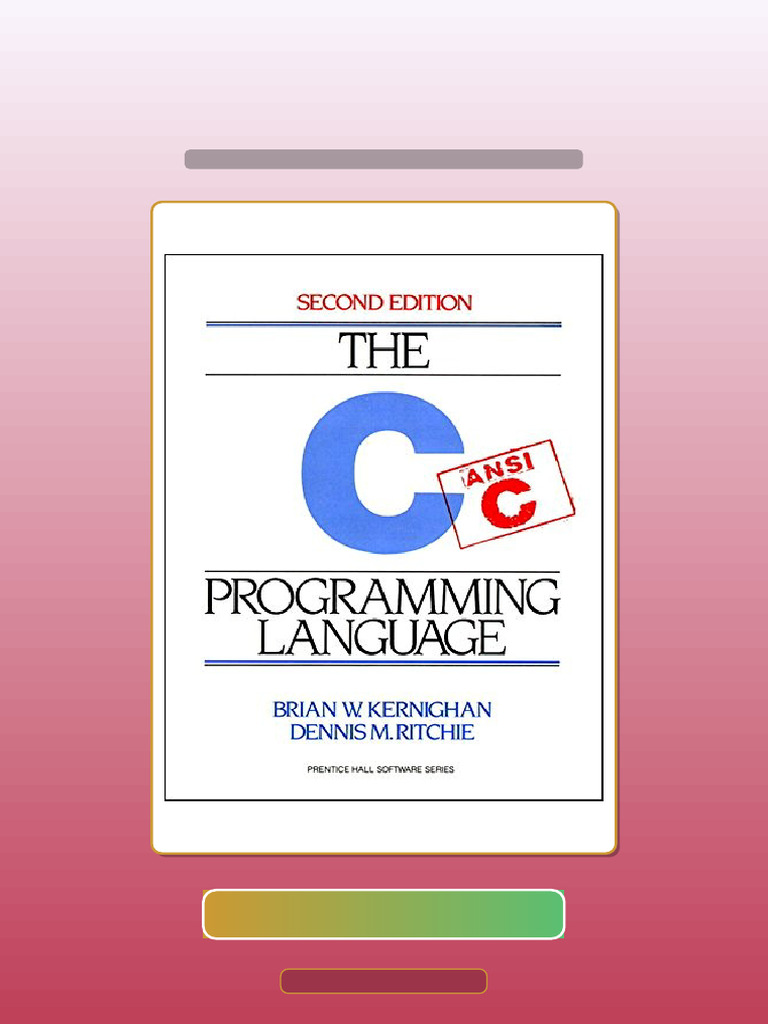 Test Bank for C Programming Language C PROGRAMMING LANG p2 2nd Edition ...