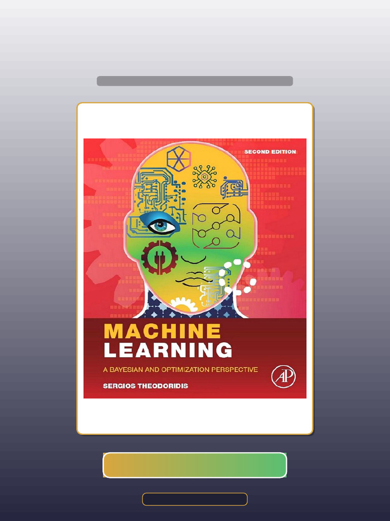 Machine Learning a Bayesian and Optimization Perspective 2nd by Sergios Theodoridis 196305 | PDF ...