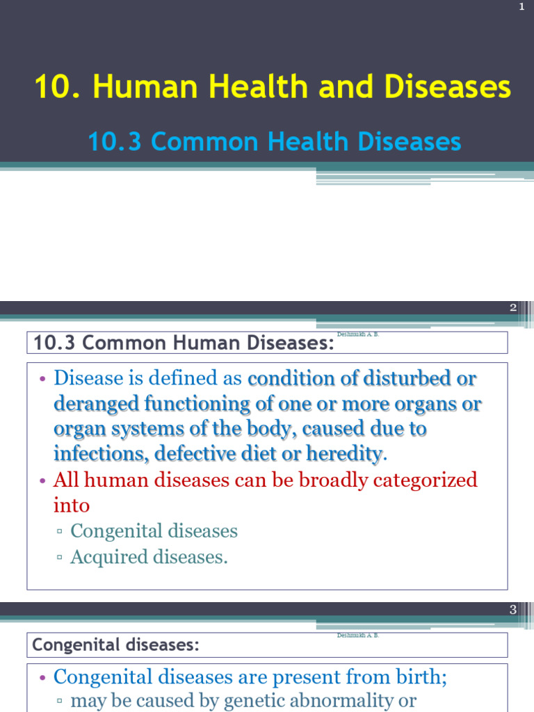 10.3 Common Health Diseases | PDF | Pneumonia | Malaria