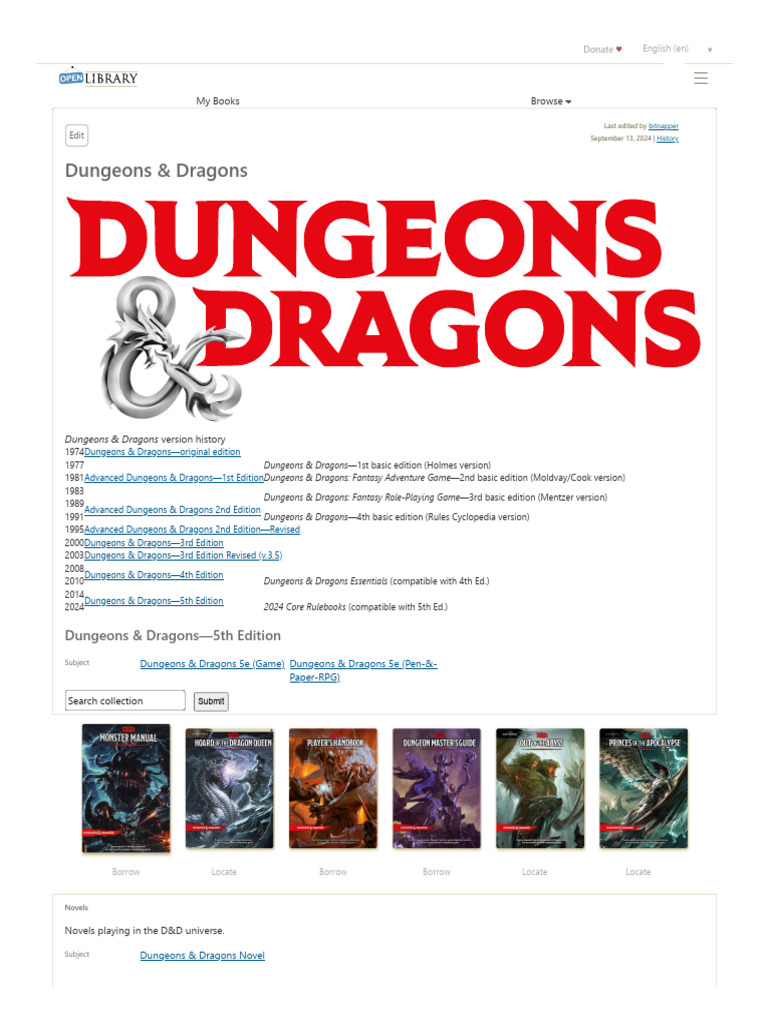Dungeons & Dragons Editions Overview | PDF | Dungeons & Dragons ...