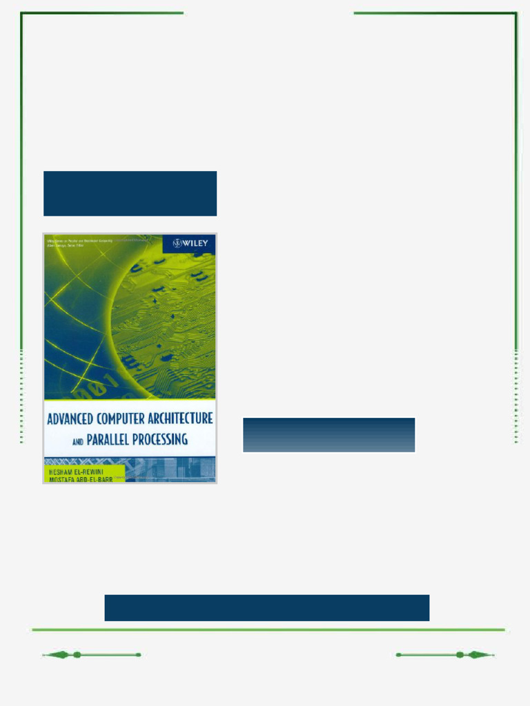 Advanced computer architecture and parallel processing 1st Edition ...