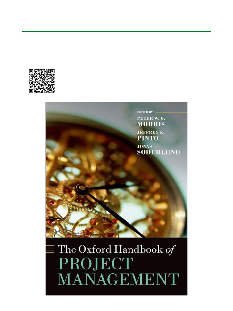 The Oxford Handbook of Project Management, 1st Edition ISBN 9780199563142, 0199563144 Digital ...